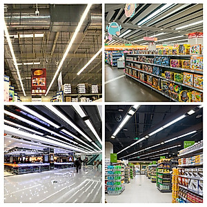 Barrina 4FT LED Ballast Bypass Bulbs, Dual-End Powered G13 24W, T8 LED Bulbs 4 Foot, 6000K Cool Daylight 3200LM, T8 T10 t12 LED Replacement for Fluorescent Tubes, Clear Cover, ETL Listed, 16 Packs