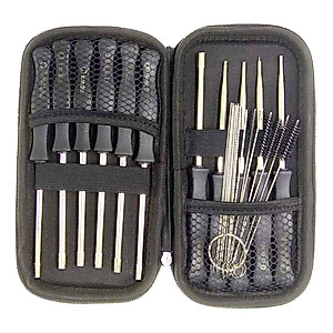 YHLFOOZ 10pcs Carburetor Adjustment Tool + Cleaning Brush + Carrying Case for Common 2 Cycle Carburator Engine - Carburetor Adjustment Tool Set Carburetor Tune up Adjusting Tool