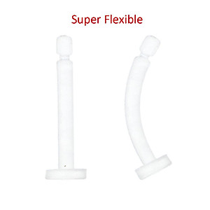 Oasis Plus 10pcs 14G Clear Flexible Bioplast Retainer Lip Studs Monroe Labret Belly Rings Snake Bites Eyes Piercing