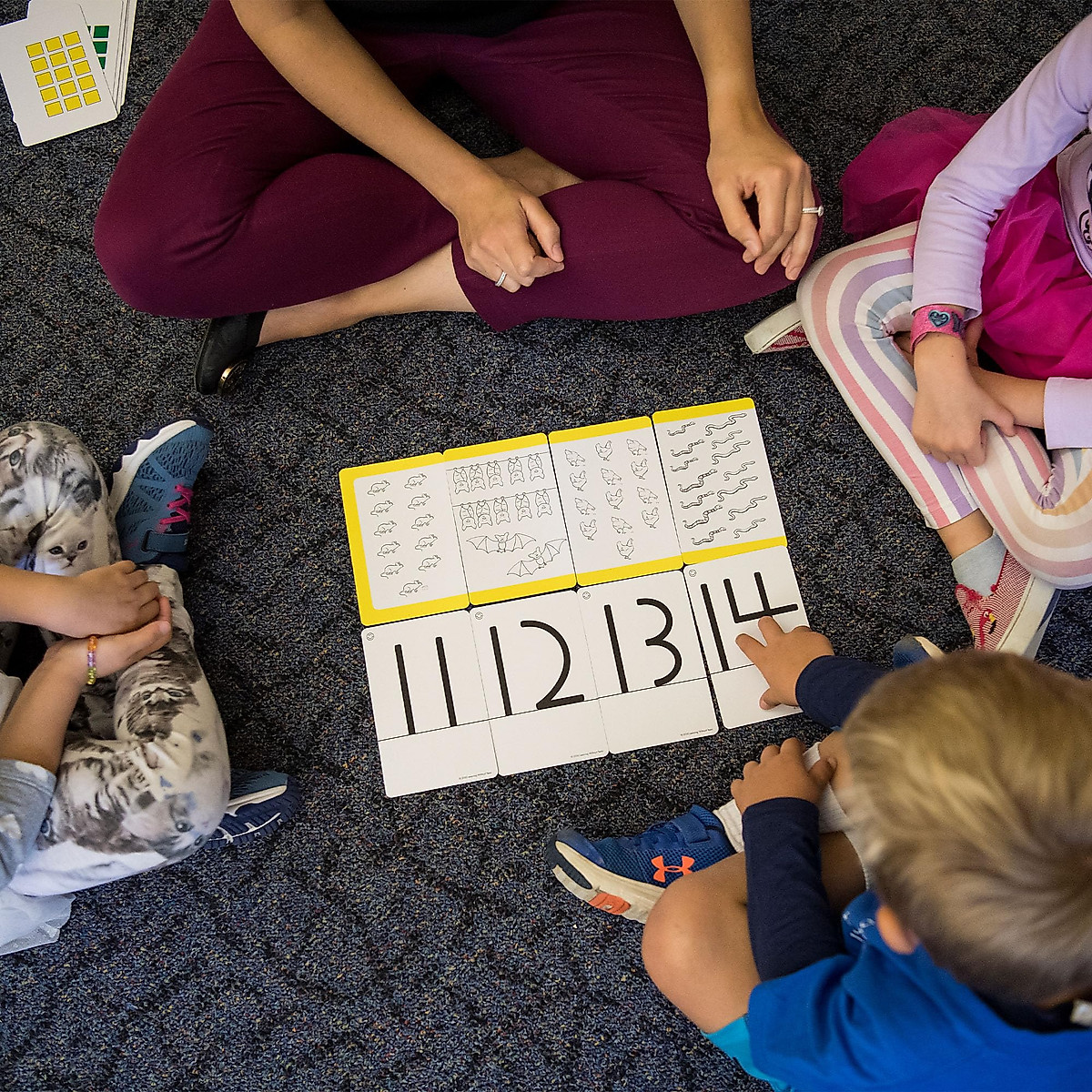 Learning Without Tears 1-2-3 Touch & Flip Sensory Cards- Get Set for School Series- Pre-K and Transitional Kindergarten Manipulative- Tracing, Counting, Sequencing, Math Skills - School or Home Use