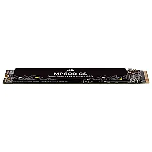 Corsair MP600 GS 2TB PCIe Gen4 x4 NVMe M.2 SSD – High-Density TLC NAND – M.2 2280 – DirectStorage Compatible - Up to 4,800MB/sec – Great for PCIe 4.0 Notebooks - Black