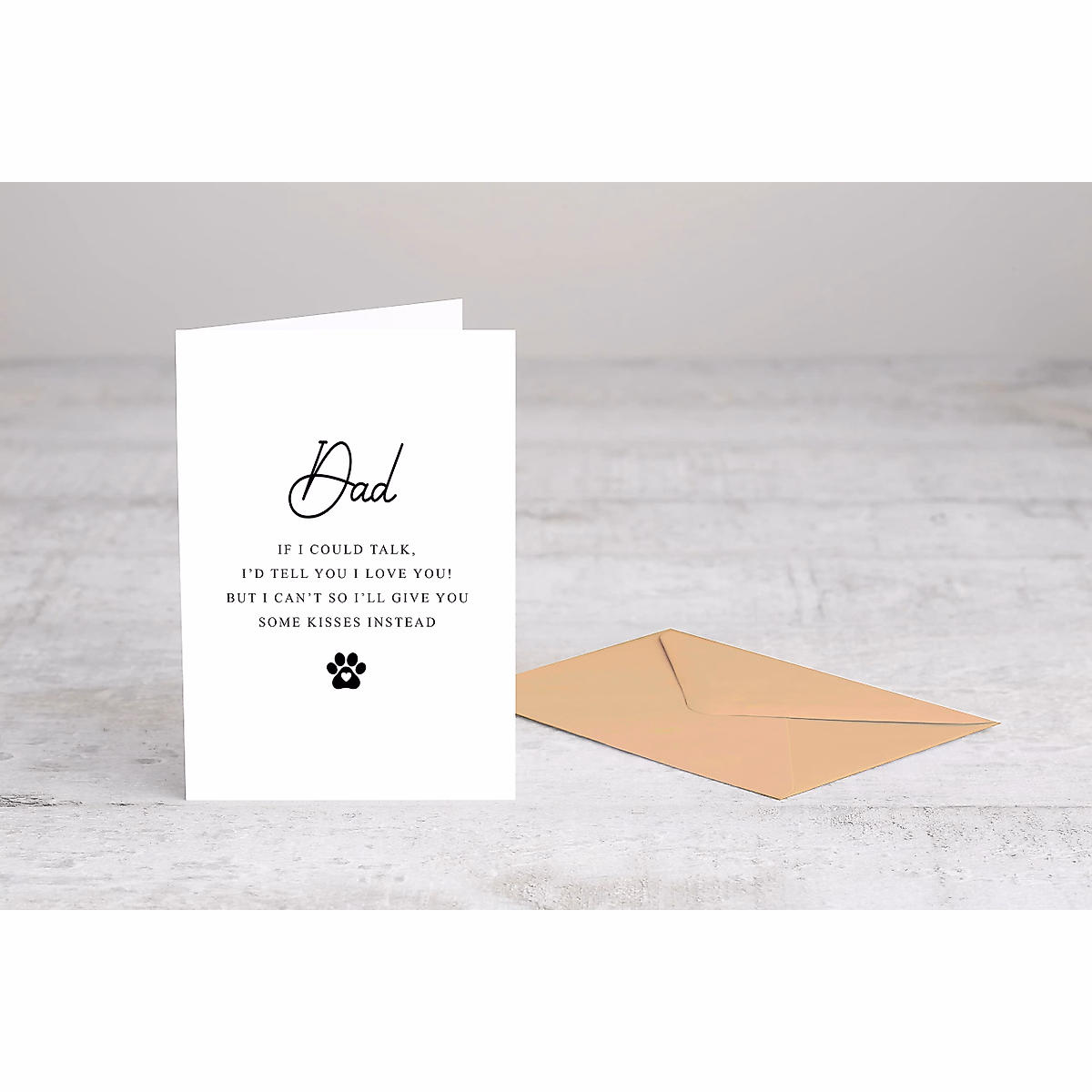 Emily gift Funny Dog Dad Birthday Card - Fathers Day Card From The Dog - Joke Dog Dad Card For Fathers Day - Best Dog Dad Ever Card