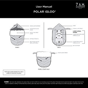 7AM Enfant Carseat & Stroller Footmuff - Weatherproof Polar Igloo Winter Stroller Blanket, Universal Toddler Footmuff for Car Seat & Stroller, Multi-use Baby Bunting Bag | (Oxford Blue, Medium)