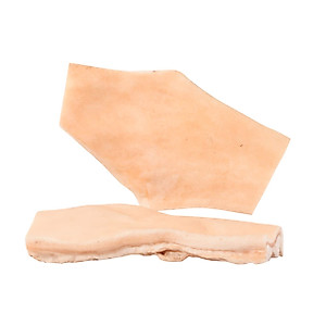 Barking Buddha Beef Cheek Chips | Extra Thick 2"-4" All Natural Rawhide Alternative No Hide Premium Dog Chew Strips | Natural Beef | 1LB Bag