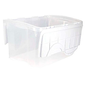 Sterilite 19148006 48QT Hinged Lid StorBox, Black