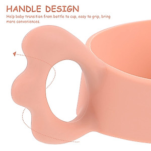 Kisangel Silicone Baby Bottle Handles Universal Silicone Milk Bottle Carry Handles Soft Portable Bottle Holder for Infant Newborn Toddler