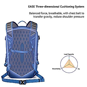 KAILAS Adventure 22L Small Hiking Backpack Lightweight Daypack for Women Men Outdoor Backpacking Camping Trip Travelling Bag Ultralight Waterproof Blue