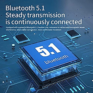 lecoo Bone Conduction Headphones,Open-Ear Bluetooth IPX5 Waterproof Sports Headsets,Gaming Bluetooth Earphone with Digital Power Display,Suitable for Swimming,Running (Black)