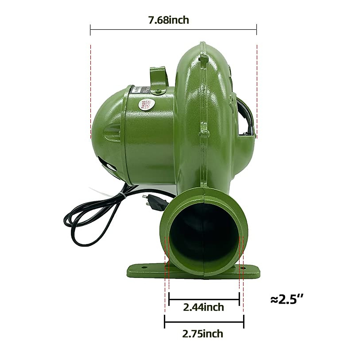 110V 250W US Style Electric Blacksmith Forge Blower Blacksmithing Coal Forge Fan air Blower Tools with 230CFM