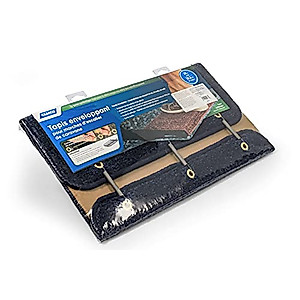 Camco 42937 RV Step Rug ( Premium Wrap Around , Turf Material (22" x 20") - Blue)