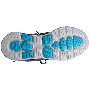 Skechers Women's Go Walk 5-True Sneaker, Grey/Light Blue, 7.5 M US