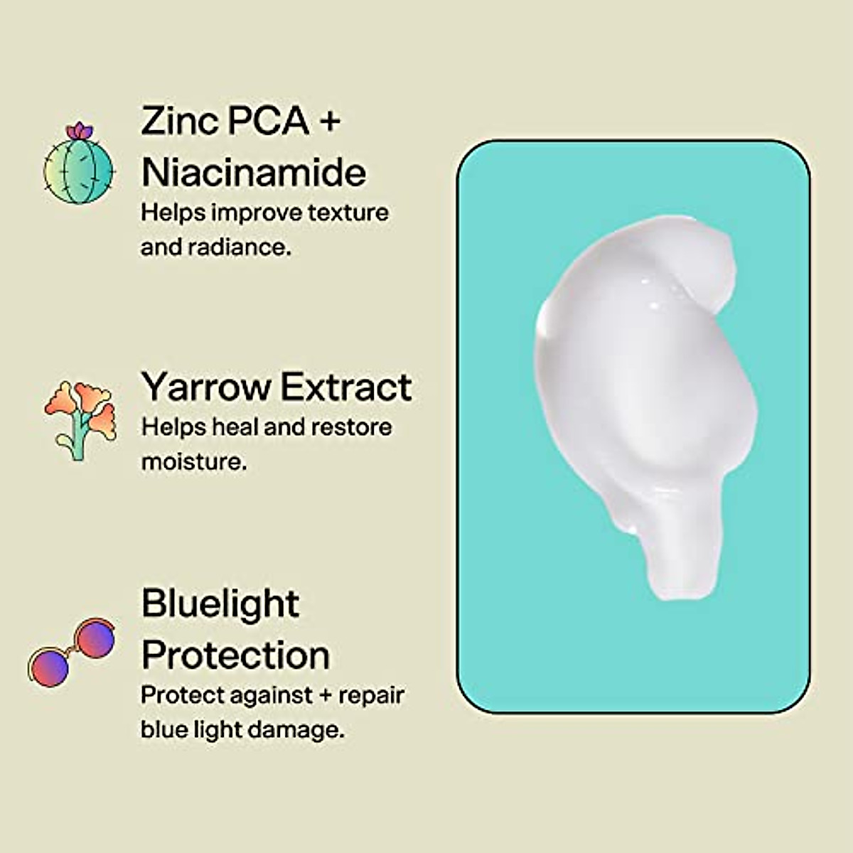 Bubble Skincare Level Up Balancing Gel Moisturizer - Zinc PCA, Niacinamide + Yarrow Extract Improves Texture, Radiance & Restores Hydration - Shine-Free Face Moisturizer for Acne Prone Skin (50ml)