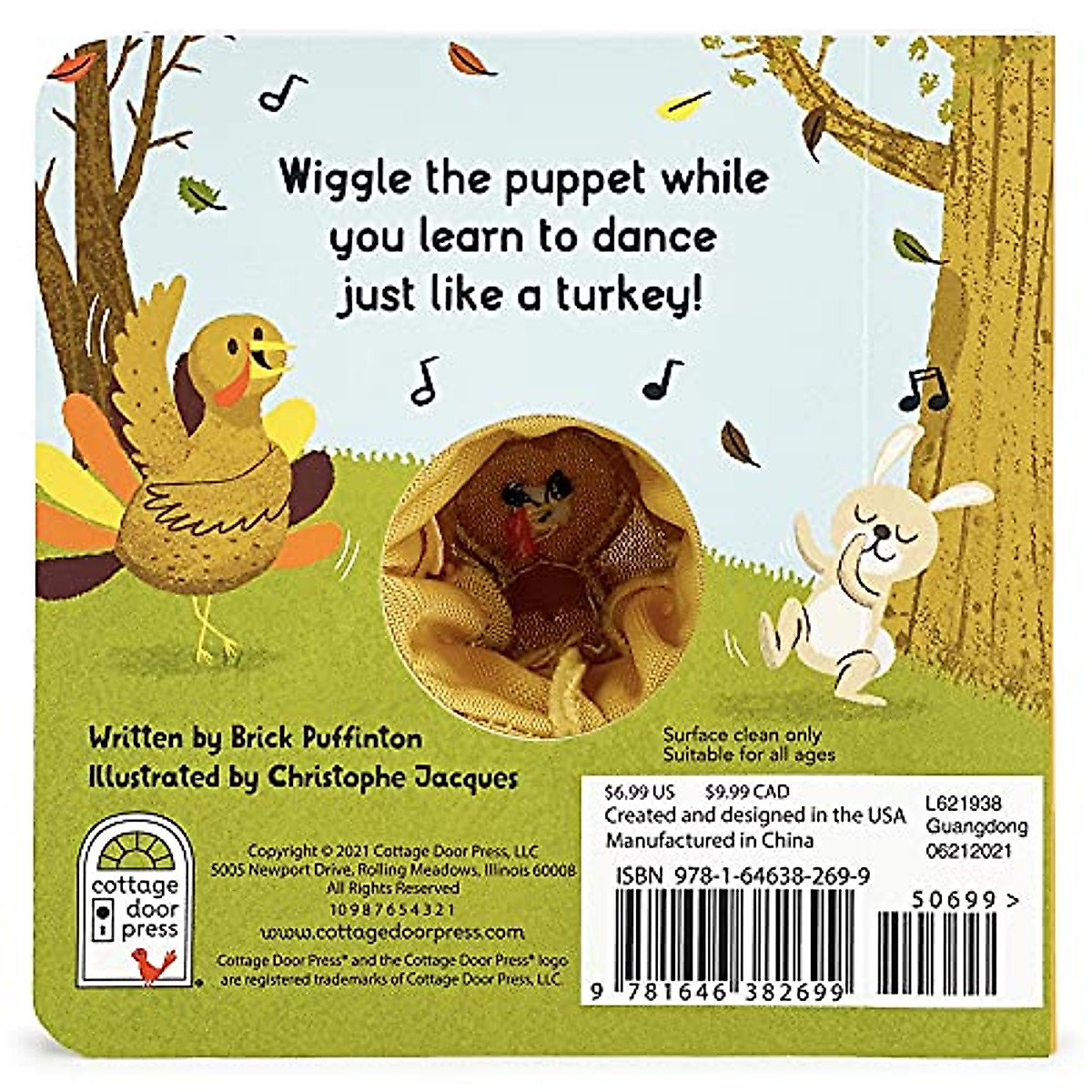 Gobble Wobble Finger Puppet Thanksgiving Board Book Kids Ages 0-4 (Children's Thanksgiving Interactive Finger Puppet Board Book)
