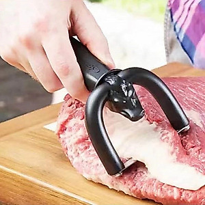 Brisket & Meat Trimmer - Handheld Meat Slicer Ergonomically Handle Kitchen Meat Cutter Fat Removal Tool for Beef, Pork, BBQ