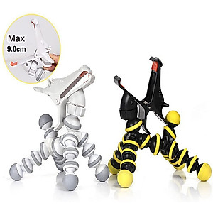 Tomson Phone Holder Car Holder Portable 3D Cartoon Horse Zebra Clip Lazy Phone Holder Cradle Tripod Stand Mount for iPhone 7plus 6 6plus All Mobile Phone Adjustable Holder Children Gift(White+Grey)