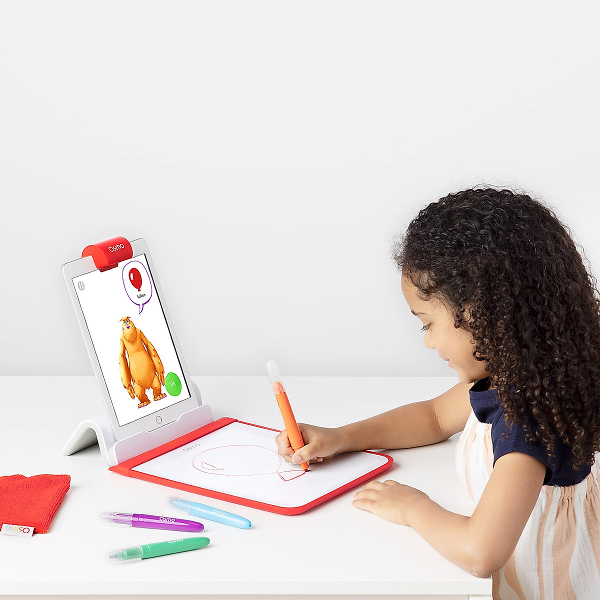 Osmo - Genius Starter Kit & Monster Game for iPad - Ages 5-12 - Math, Spelling, Creativity & Bring Monsters to Life - 6 Learning Games (iPad Base Included - Amazon Exclusive)