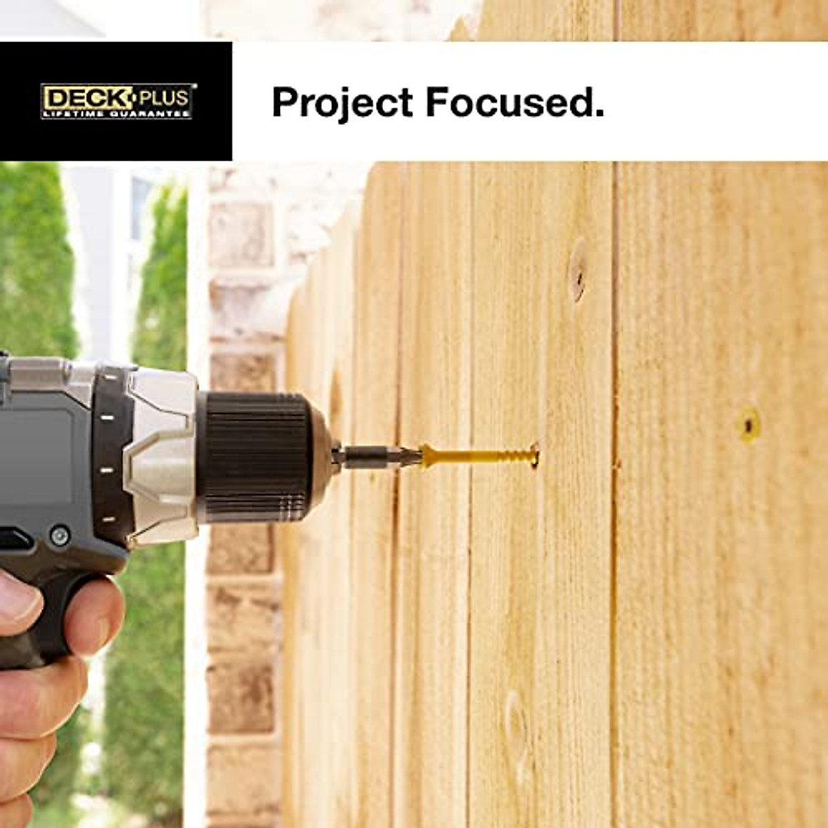 Deck Plus Wood Screws, Brown Exterior Screws, 4" x #10, 5lb