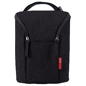 Skip Hop Baby Breastmilk Cooler Insulated Bottle Bag, Grab & Go, Black
