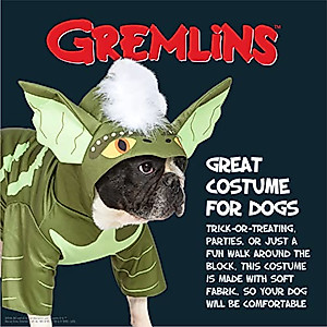 Warner Bros Horror Gremlins Halloween Costume for Dogs with Hood – Size Medium | Dog Costumes, Cute Pet Scary Costumes Dogs| Officially Licensed Products, Green (FF21797)