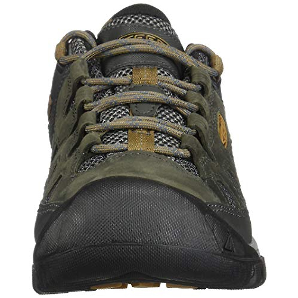 KEEN Men's Targhee Vent Hiking Shoe, Raven/Bronze Brown, 9 M US