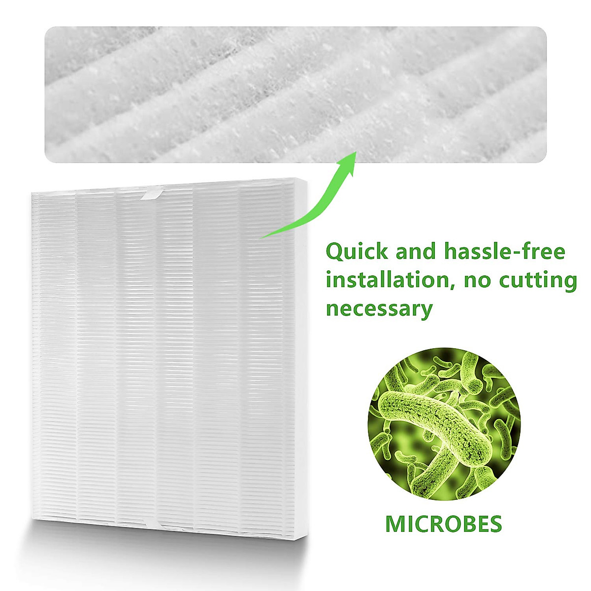 Replacement AP-1512HH Filter - AP-1512HH-FP AP1512HH Air Purifiers,Compatible with 3304899 3304899