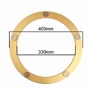 Cold Rolled Steel Lazy Susan Bearing - Swivel Base Gold, With Soft Rubber Pad, Prevents Offset, Strong Suction, Thickness 14mm, Robust And Durable, Rotating Bearing Turntable