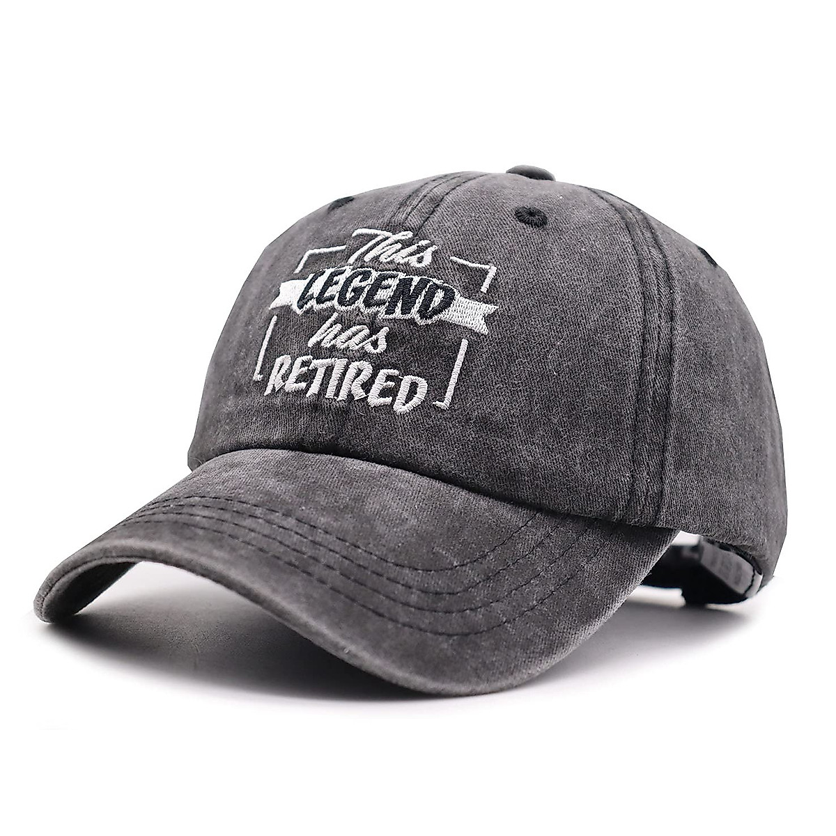 Funny Retirement Gifts for Men and Women, This Legend Has Retired Baseball Cap, Adjustable Embroidered Vintage Cotton Denim Hats for Dad, Mom, Grandma, Grandpa