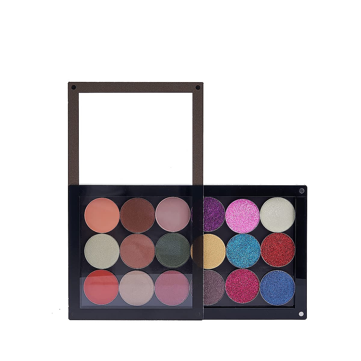 Coosei Acrylic magnetic Makeup Palette Empty magnetic Eyeshadow Palette with clear removable lid