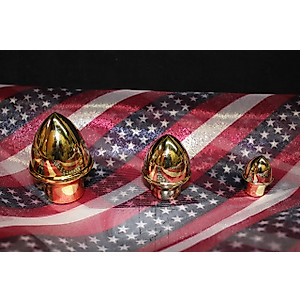 Gold Acorn End Cap Flag Pole Topper Finial (Fits 1 in. Pole)