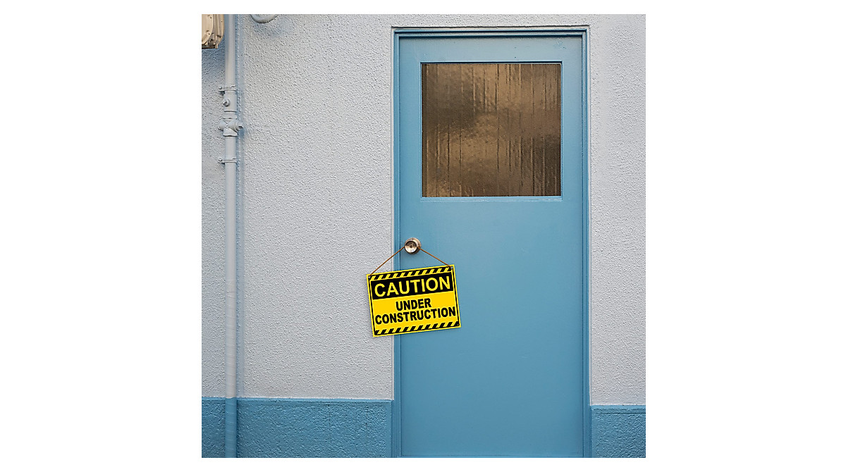 Caution Under Construction Signs - 2 PC Pack