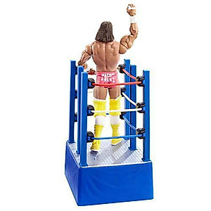 WWE Wrestlemania Moments Macho Man Randy Savage 6 inch Action Figure Ring Cart with Rolling WheelsCollectible Gift for WWE Fans Ages 6 Years Old and Up