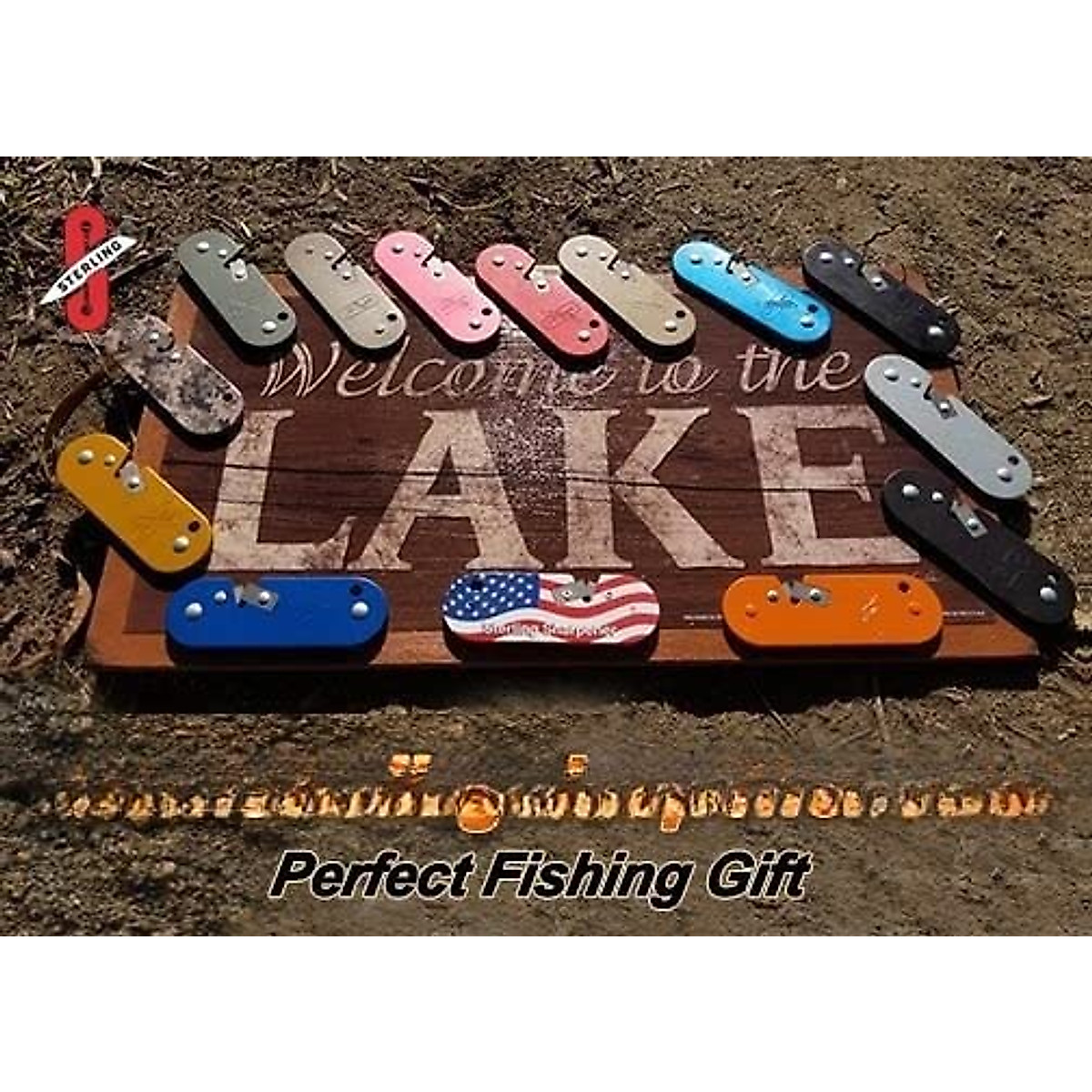 Sterling Sharpener SS Knife Sharpener, 3" x 1" x 0.5", Digital Camo
