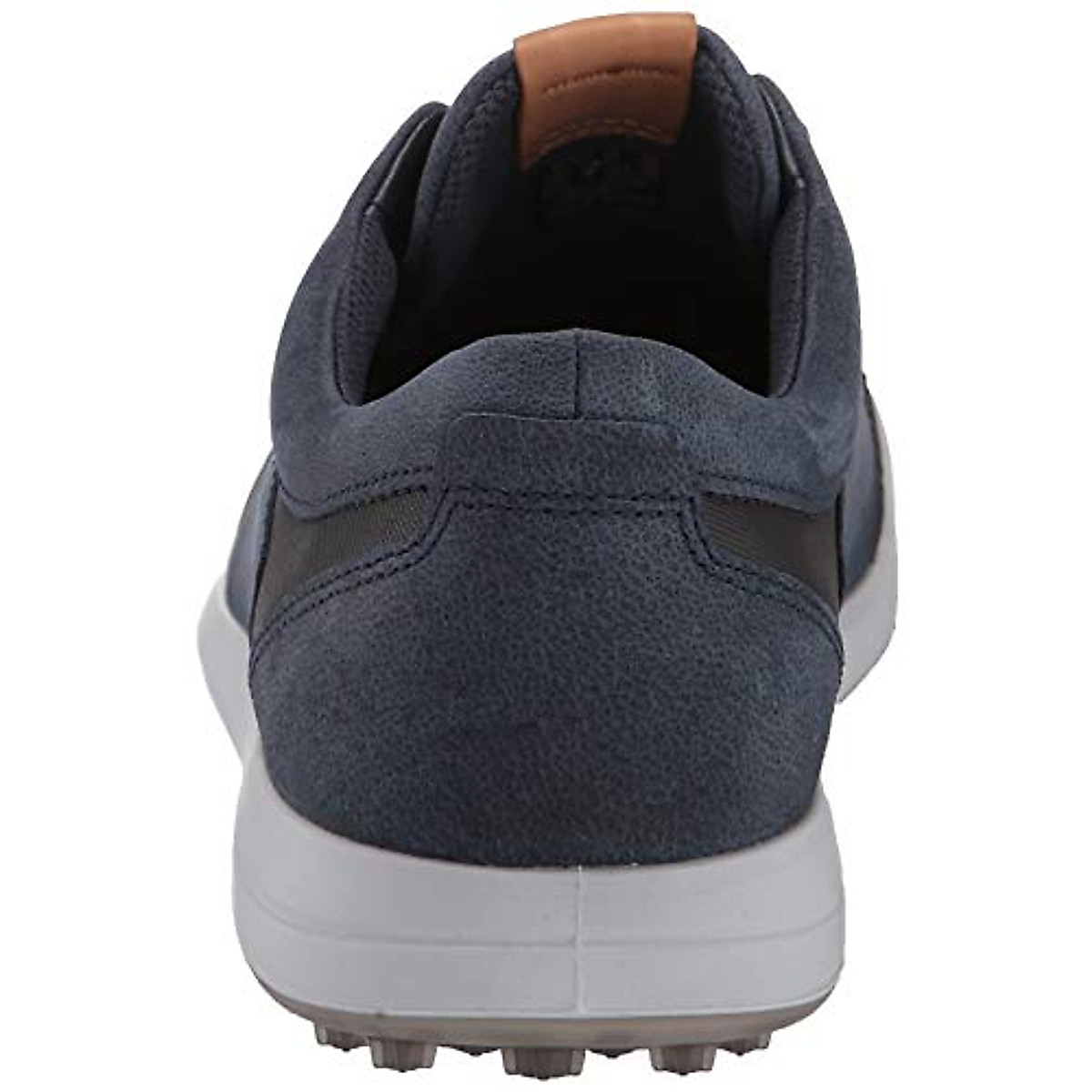 ECCO Men's Street Retro Hydromax Golf Shoe, Marine Camel Nubuck, 6-6.5