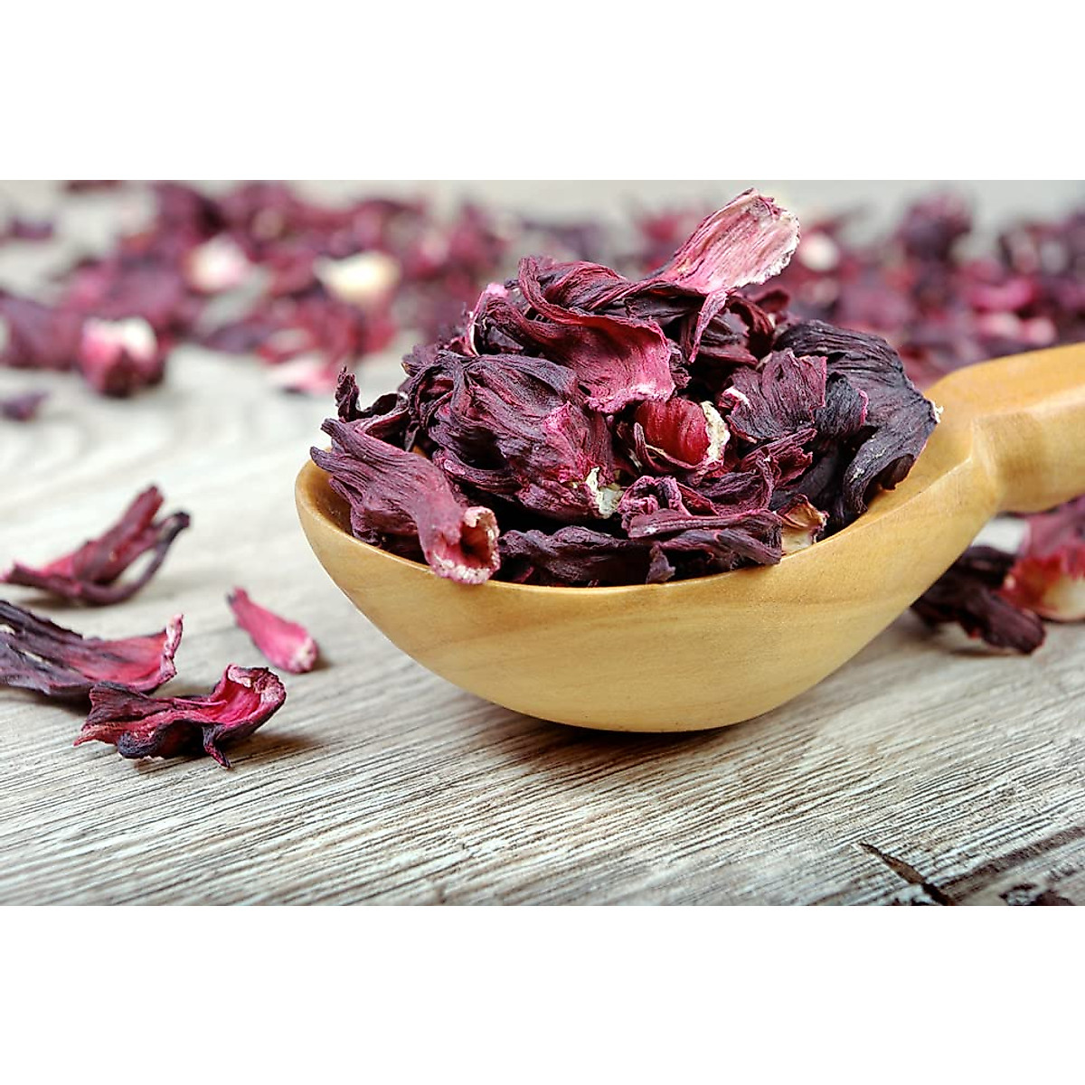 Hibiscus Flowers 1lb (16oz) – All Natural, Triple Cleaned - Whole Soft Flowers and Petals - Flor de Jamaica. Great for Hot or Iced Tea and Agua Fresca. By Amazing Chiles and Spices