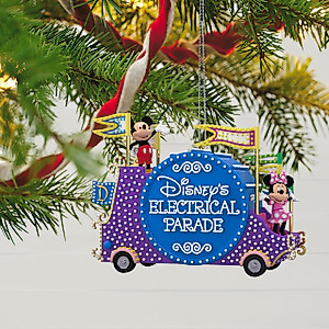 Hallmark Keepsake Christmas Ornament 2023, Disney Mickey Mouse Disney's Electrical Parade Musical With Light, Gifts for Disney Fans