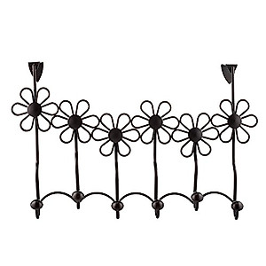 Over The Door Coat Rack Brown Elegant Design Coat Hooks, Coat Hook Rack or Towel Rack- Robe Rack - hat Rack