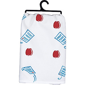 Primitives by Kathy This Towel Belongs to an ... Awesome Teacher Decorative Kitchen Towel 28.00" x 28.00"