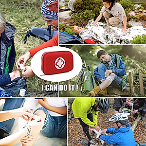 WEWAK First Aid Kit - 175pcs, Compact First Aid Kit with EVA Case and Bag, for The Car, Home, Boat, School, Camping, Hiking, Office, Sports