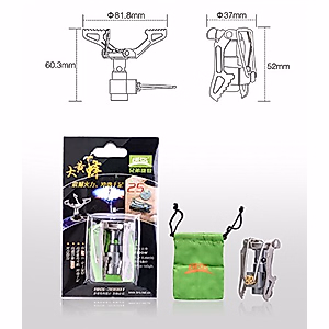 BRS-3000T Mini Camping Titanium Alloy Stove Ultralight 25g for BBQ Picnic Cookout