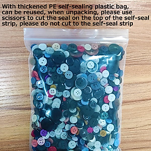 kovolala Bulk Beige Small Buttons 800-1000pcs with Small Plastic Calipers, Shirt Buttons Mixed Size Art Hand Painted Buttons for Sewing DIY Crafts Kids Hand Painted Buttons (White Shirt Buttons)