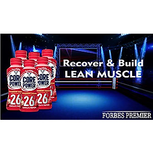 Fairlife Core Power High Protein Milk Shake, Natural Flavor Ready to Drink Protein Shake, The best Strawberry Protein Shakes, 14 fl oz , 26gm (Strawberry Banana flavor, Pack of 6 Bottles) protein, beverages, strawberries, FORBES PREMIER CARD INCLUDED!