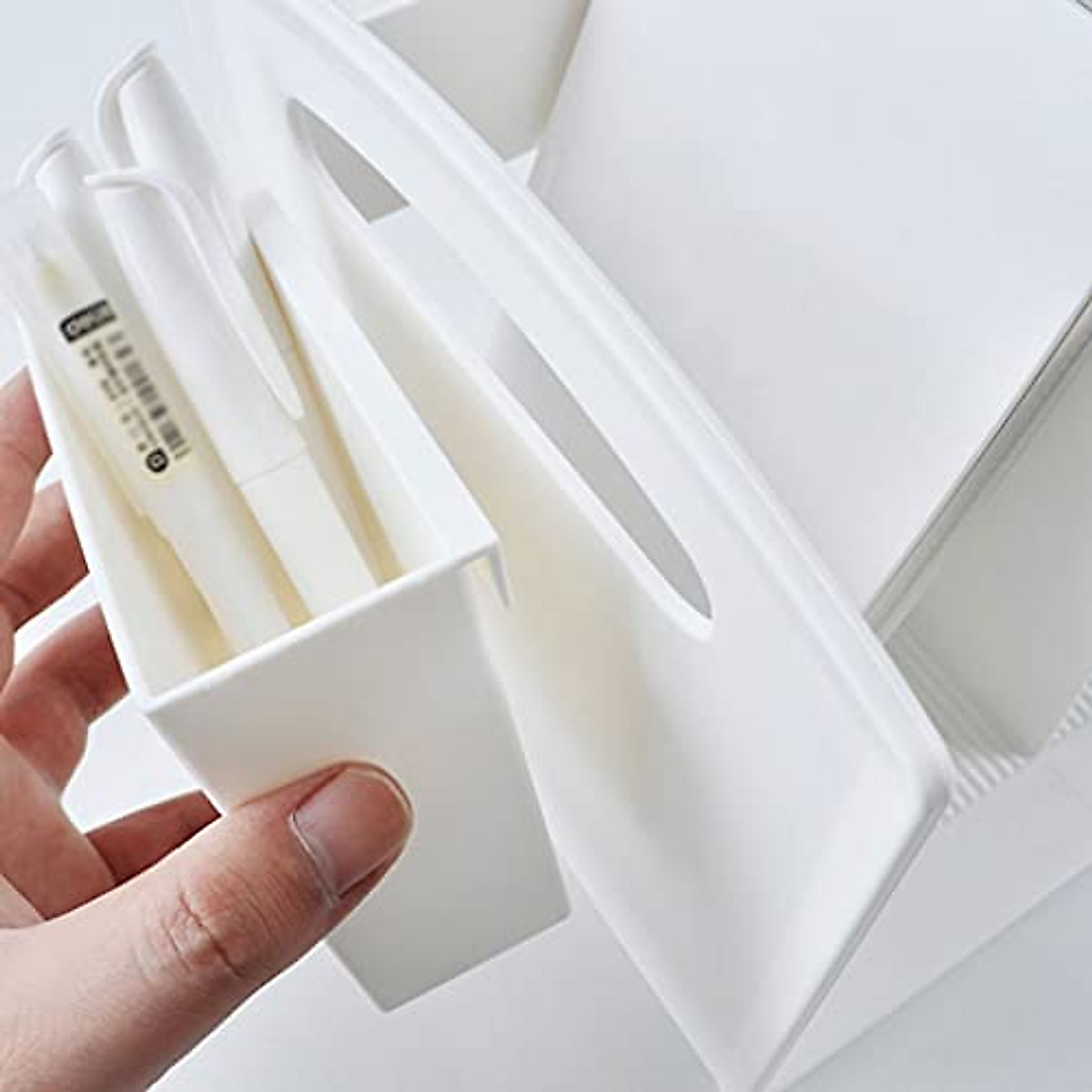 Bookends Plastic Book Bookends Bookshelf 3-Layer Anti-Moving Bookend Student Desktop Bookshelf Office File Storage Rack Book End Desk Organiser