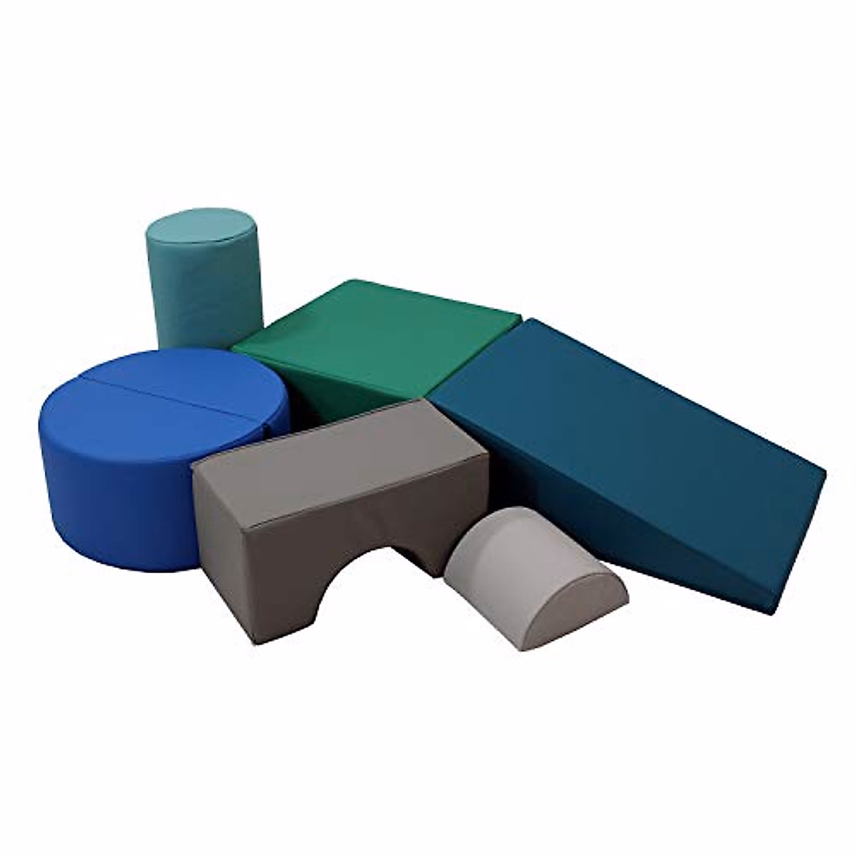 Factory Direct Partners 12364-CT SoftScape Playtime and Climb Multipurpose Playset for Infants, Toddlers 9m-2yrs (6-Piece)- Contemporary