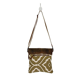 Myra Bag Feelgood Factor Small & Cross Body Bag Upcycled Canvas, Rug & Leather S-2585