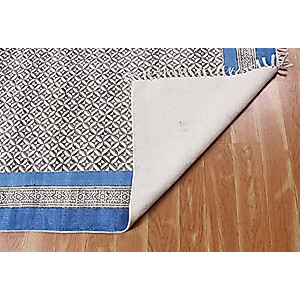 Blue Garden yoga mat Custom size rug Dining room rug Outdoor patio rug Indian handmade rug Square cotton rug Hallway runner rug Stair runner rug Rug for kitchen