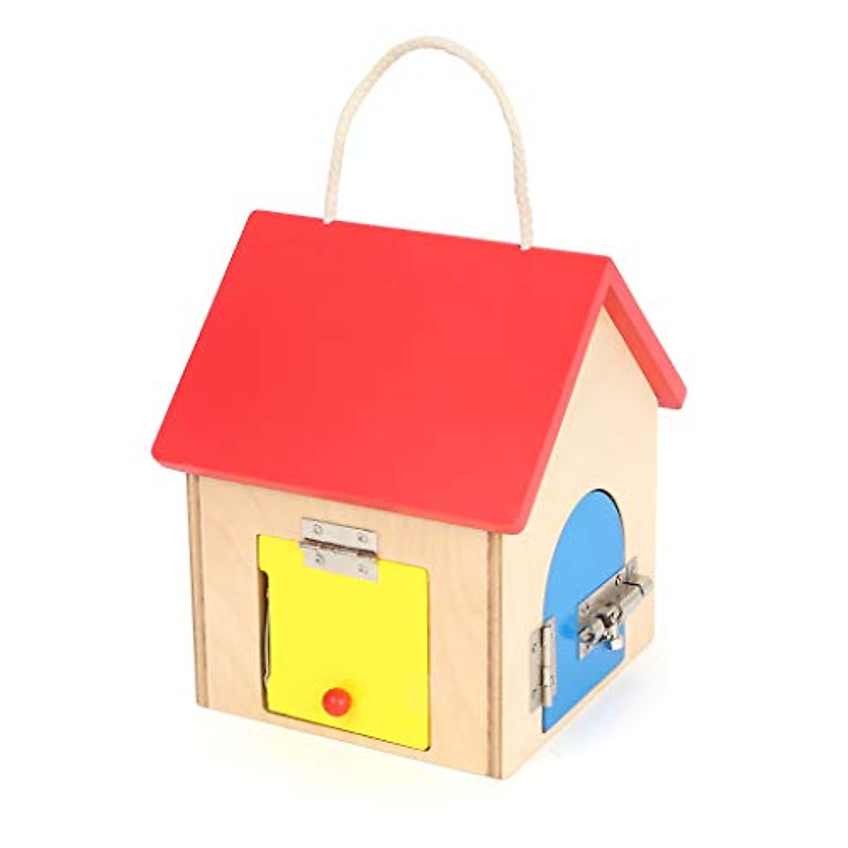 Small Foot Wooden Toys Compact House of Locks playset Designed for Children 3+, Multi