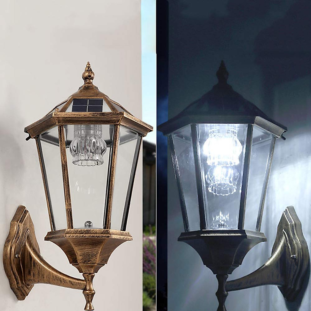 TWTCC Wall Mounted Light Solar Wall Light Outdoor Wall Lamp Outdoor Light Entry Light Door Post Villa Waterproof Garden Wall Light Garden Wall Lantern Home Reading Light