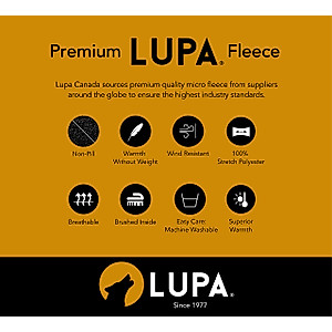 Lupa Handmade Unisex Double-Layer Micro Fleece Neck Warmer - Neck Gaiters for Men - Winter Neck Warmer for Women (Black)