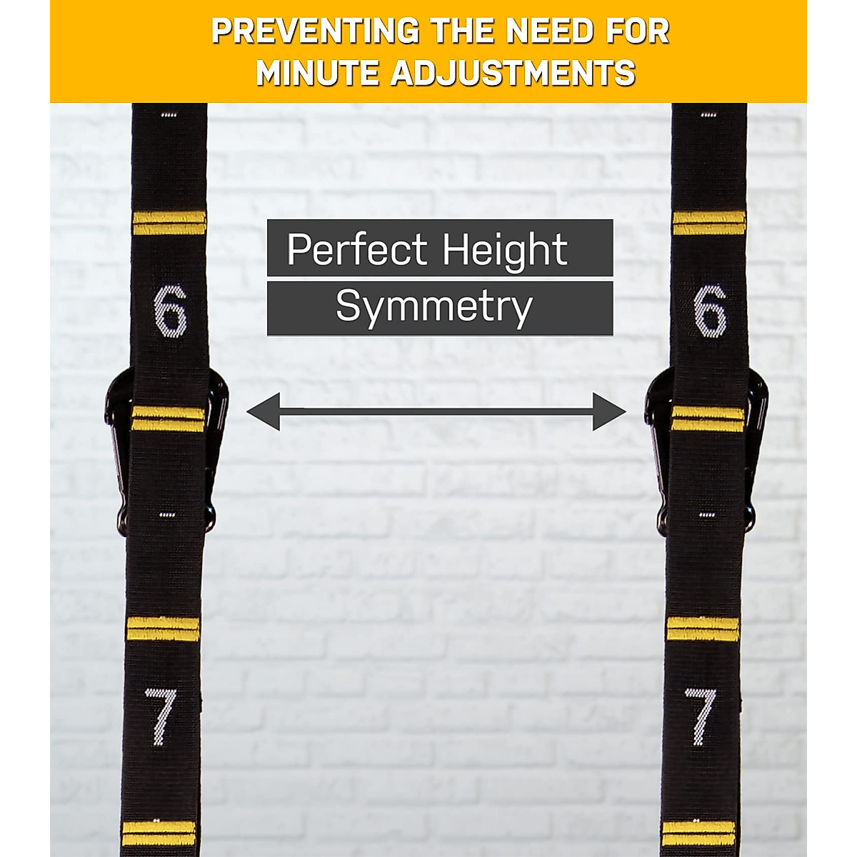 Double Circle Wood Gymnastic Rings 1.25 Inch, with Quick Adjust Numbered Straps and Exercise Videos Guide for Full Body Workout, Crossfit, and Home Gym