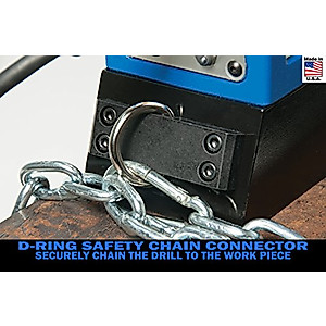 Hougen HMD904S 115-Volt Swivel Base Magnetic Drill Fabricator's Kit with Integrated Coolant Bottle Plus 1/2" Drill Chuck, Adapter, and 12002 Rotabroach Cutter Kit